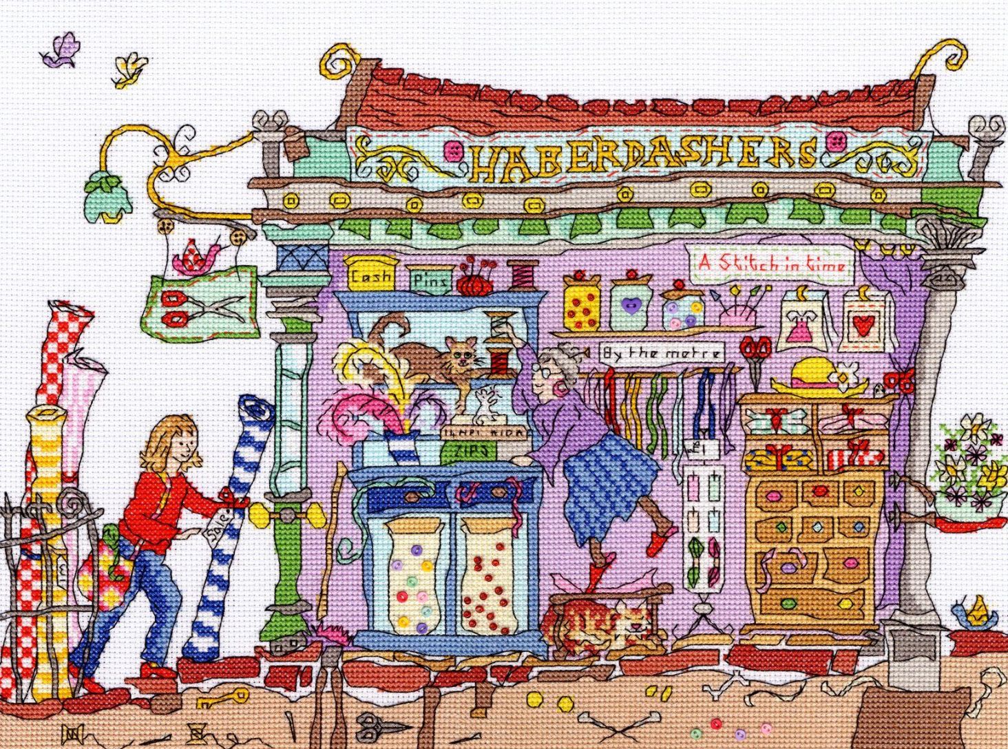 Cut Thru' Haberdashers - Chart Download | Bothy Threads