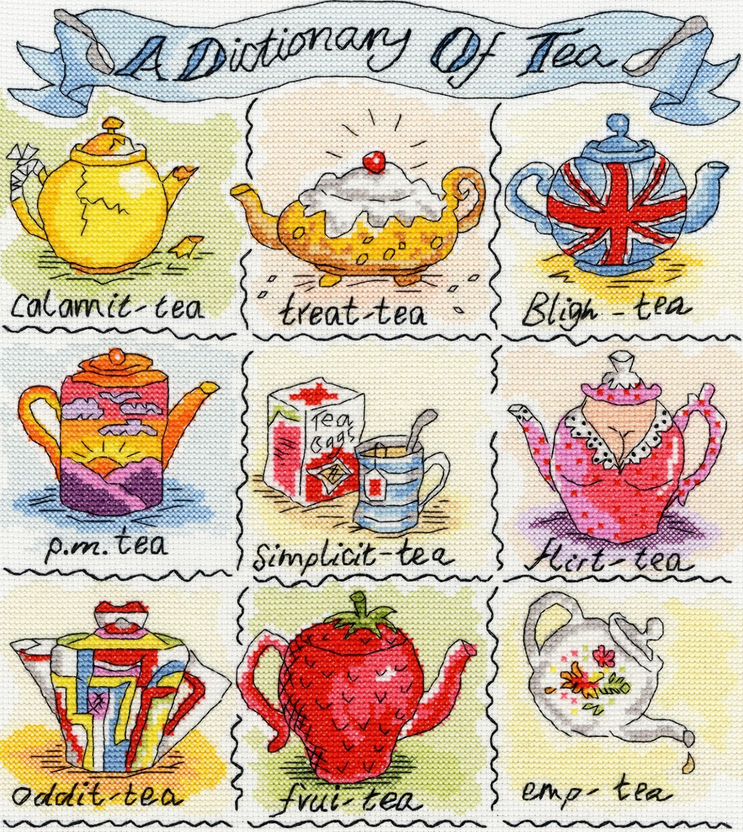 Dictionary of Tea - Chart Download | Bothy Threads