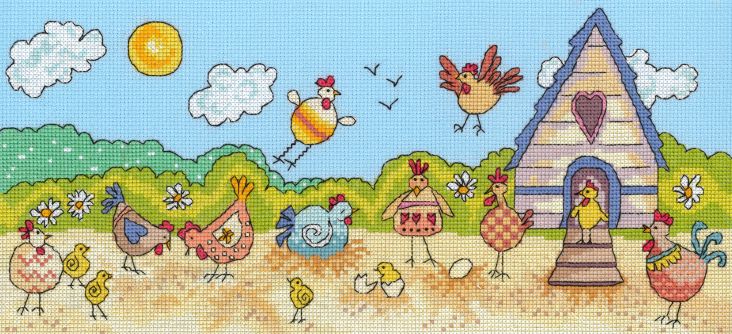 Hen Fun - Chart Download | Bothy Threads